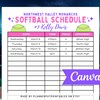 Softball Packing List Printable PDF - Etsy