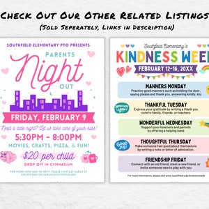 Editable Valentines Day Spirit Week Flyer Canva Template, School Spirit ...