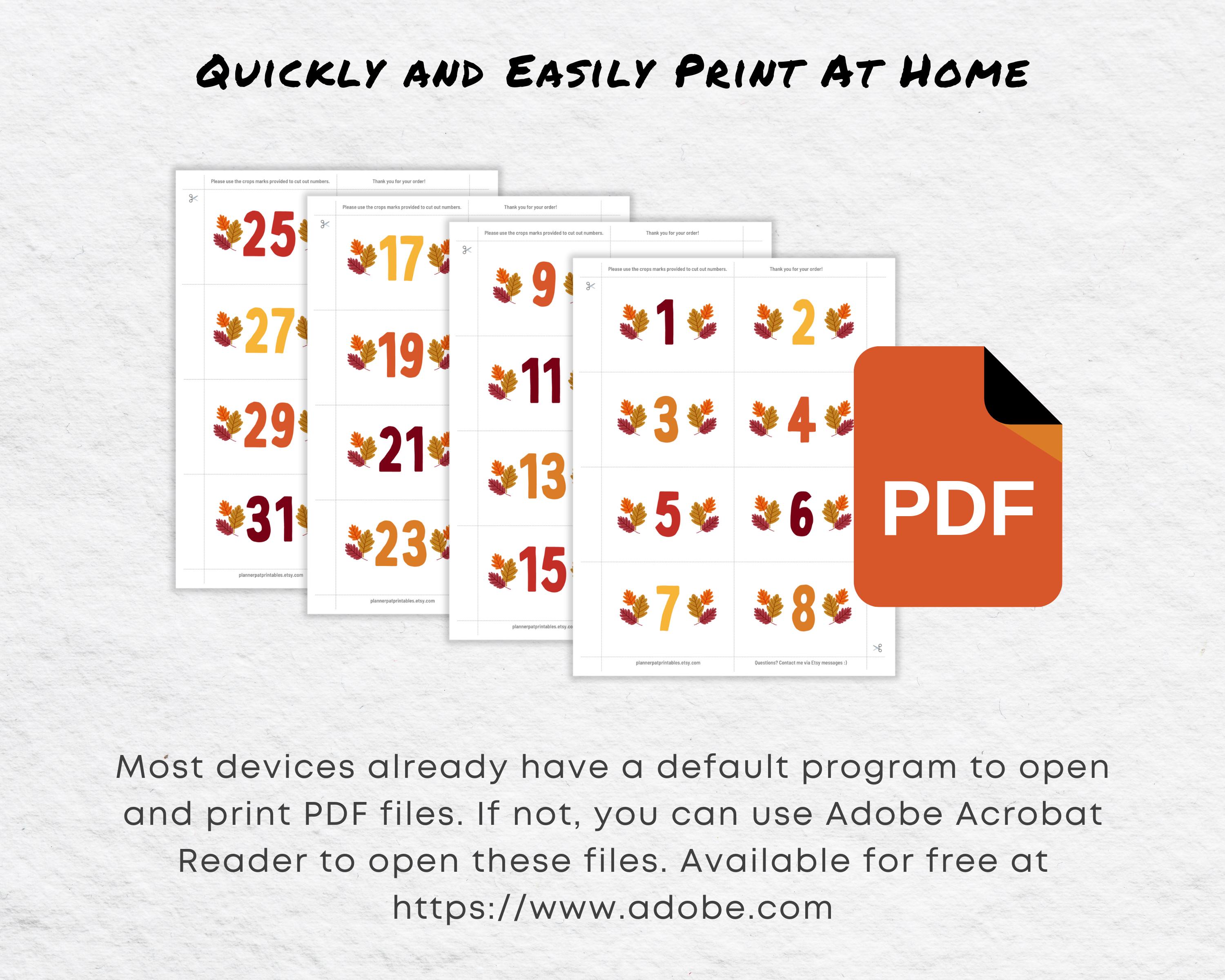 Printable Fall Cook off Numbers Cards, Non-editable Chili Soup BBQ ...