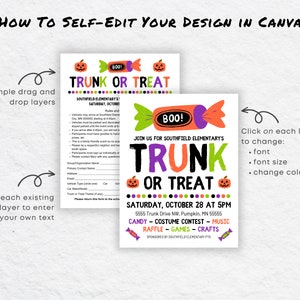 Editable Trunk or Treat Bundle, Includes Event Flyer and Car ...