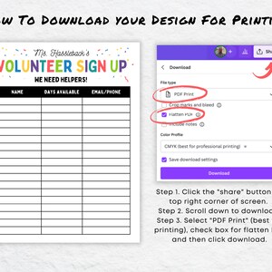 Editable Classroom Volunteer Sign up Sheet, Teacher Volunteer Canva ...