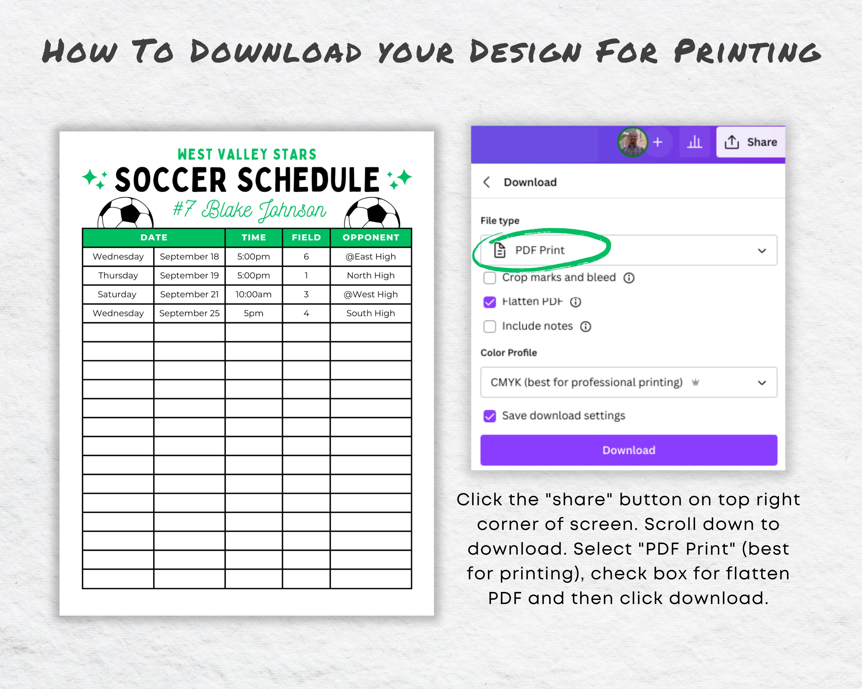 Editable Soccer Schedule Template Canva Soccer Game Calendar - Etsy ...