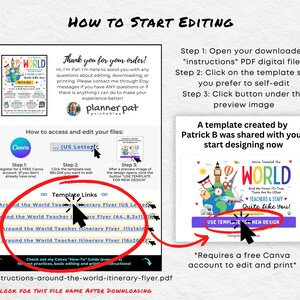 Editable International Theme Teacher & Staff Appreciation Around the ...