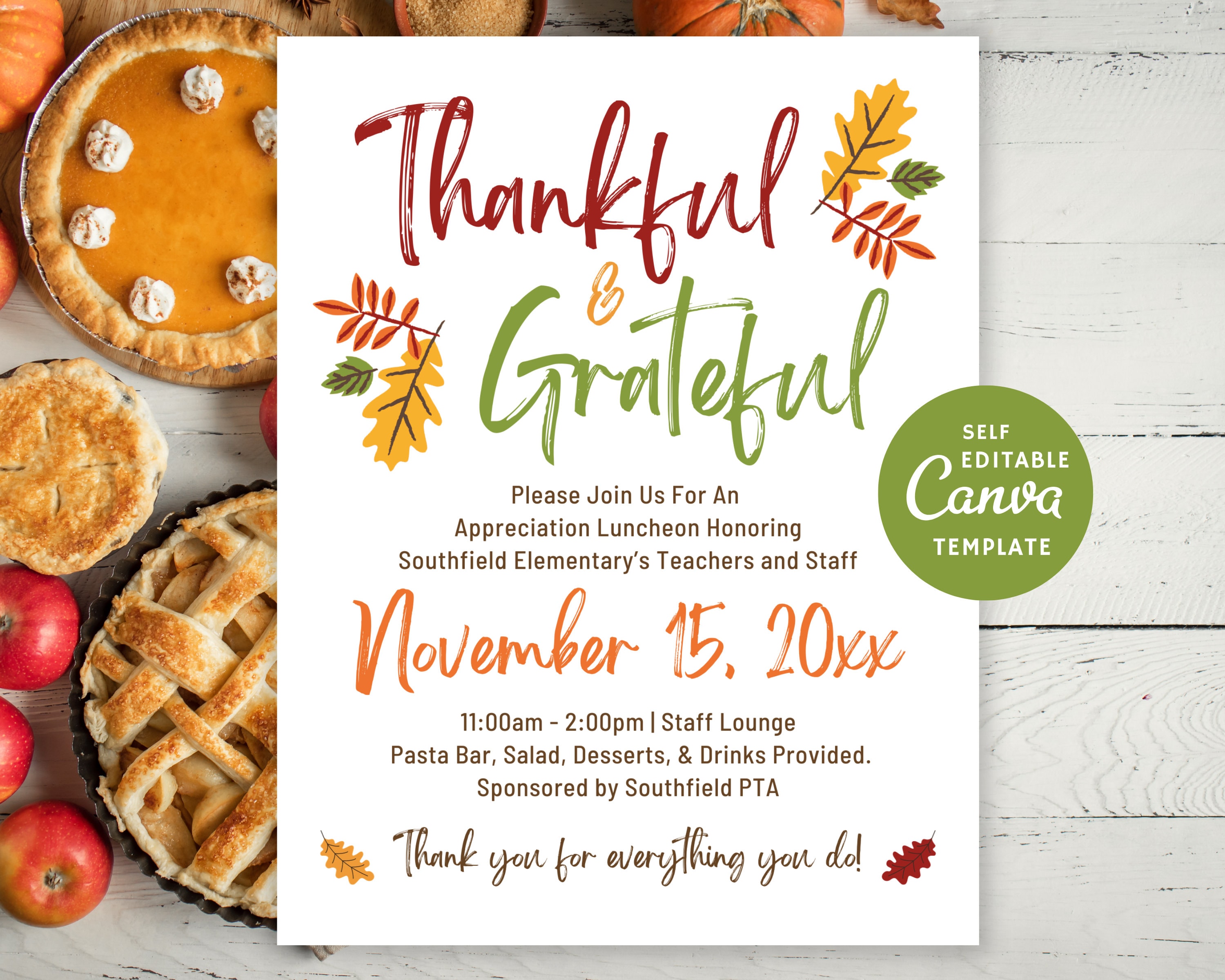 Appreciation Luncheon Invitation Templates
