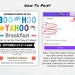 Editable Boo Hoo Yahoo Invitation, School Breakfast Social Flyer ...