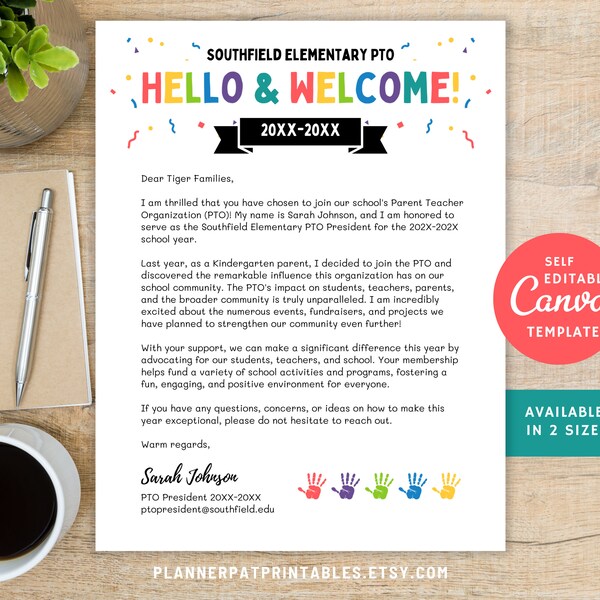 Welcome Letter - Etsy