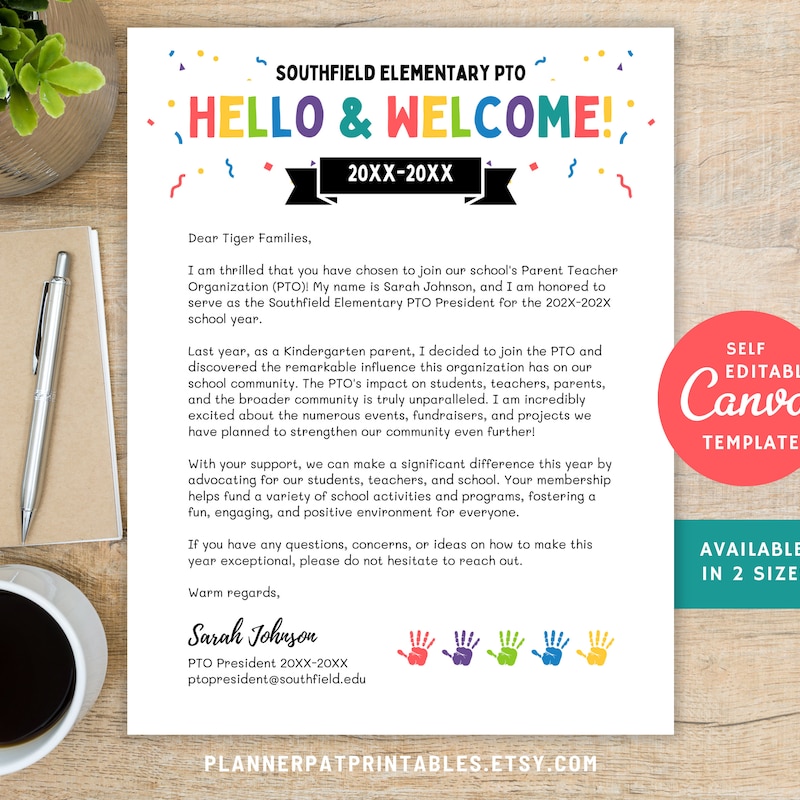 Welcome Letter - Etsy
