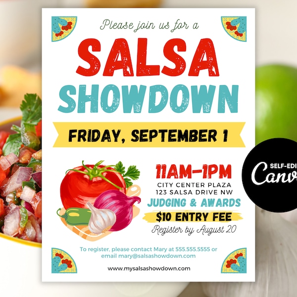 Salsa Competition Flyer - Etsy
