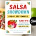 Editable Salsa Showdown Flyer Canva Template, Salsa Contest Invite ...