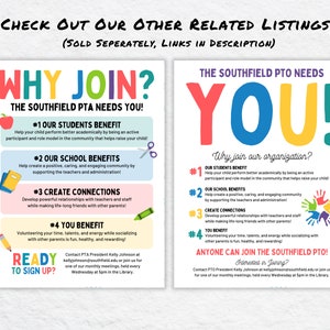 Editable Spring PTA Calendar of Events, Customizable PTO Events ...