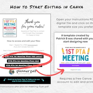Editable PTO PTA Meeting Flyer Template | September School Event ...