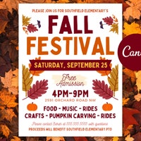 New! Editable Fall Harvest Festival Flyer Template #2 | Unique School ...