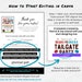 Editable Football Tailgate Flyer Template, Tailgating Party Invite - Etsy