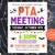 Editable PTA PTO September Newsletter Template Printable, Edit in Canva ...