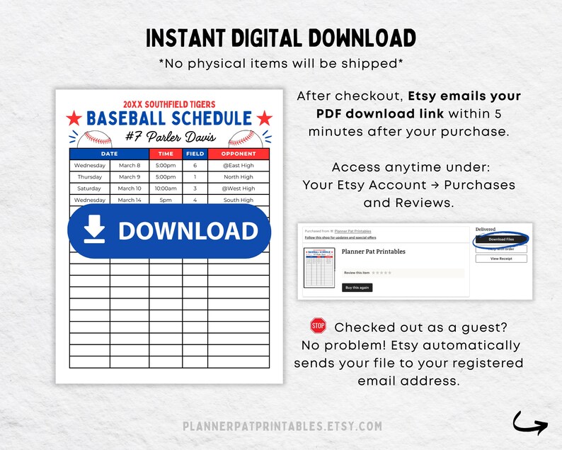 Editable Baseball Schedule Template | Canva Sports Game Calendar ...