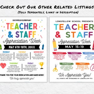 Editable Parent Newsletter Itinerary Flyer for Teacher & Staff ...