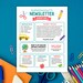 Editable August Newsletter Template: Canva PTA/PTO Back to School Flyer ...