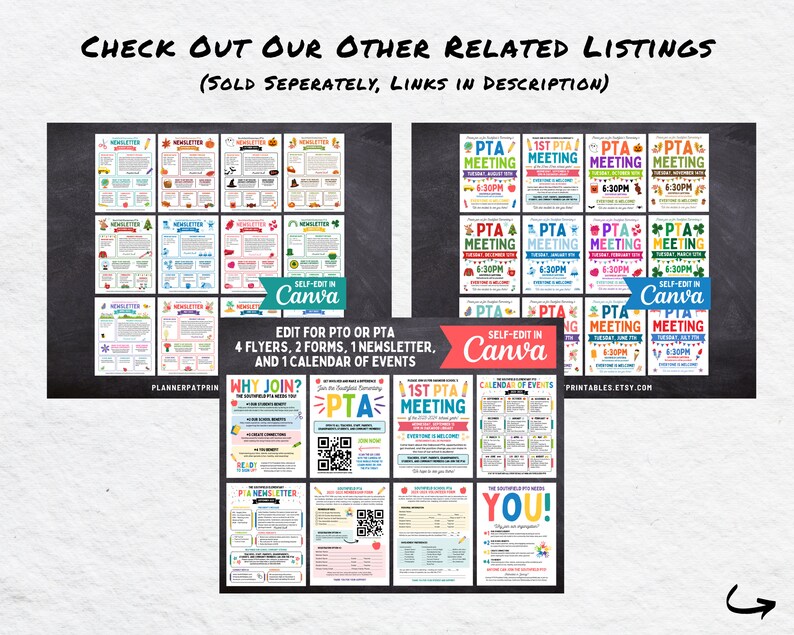 PTO PTA Recruitment Flyer Template: Editable School Parent Teacher ...