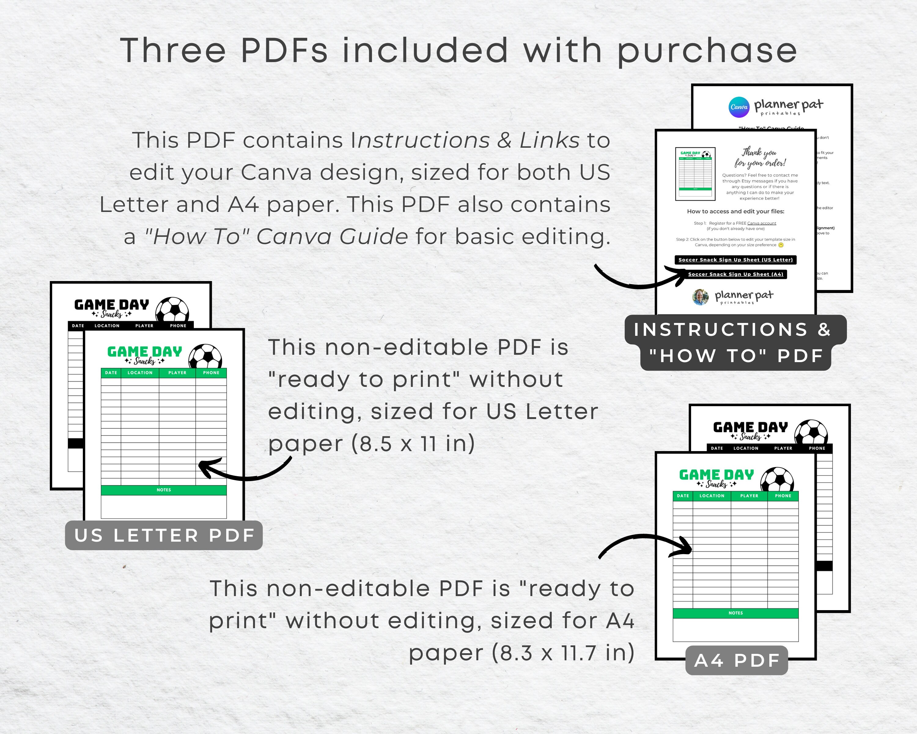 Soccer Snack Schedule Sign up Sheet Printable Editable Canva - Etsy