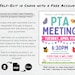 Editable Spring PTA Meeting Flyer Template, PTO PTA April News, Canva ...