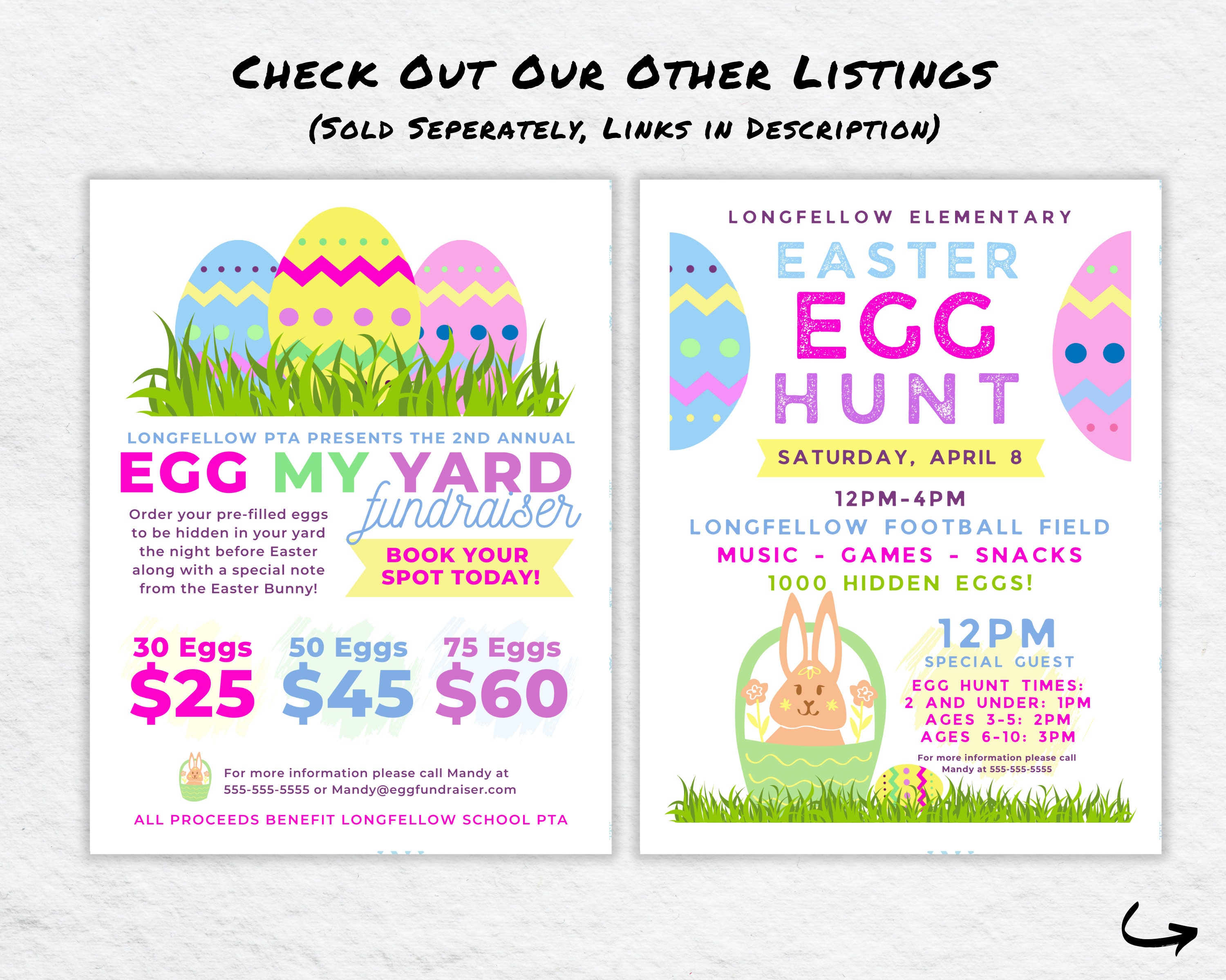 Editable Easter Newsletter Template, Monthly PTO PTA School News, Canva ...