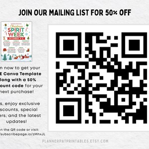 Christmas Spirit Week Flyer | Editable School Dress-up Days Schedule ...