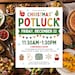 Editable Christmas Potluck Flyer Template, Holiday Potluck Party, Canva ...