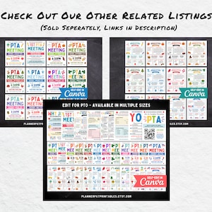 Editable Annual PTA Meeting Schedule Flyer Canva Template, PTO Meeting ...