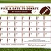 Editable Football Donation Calendar | Pick a Date to Donate Fundraiser ...
