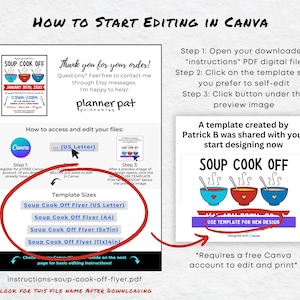 Soup Cook off Flyer Template: Editable Office Competition Poster (canva ...