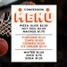 Basketball Concession Menu Editable Template, Printable Sign (canva ...