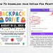 Backpack Drive Flyer Editable Template, School Back Pack Fundraiser ...