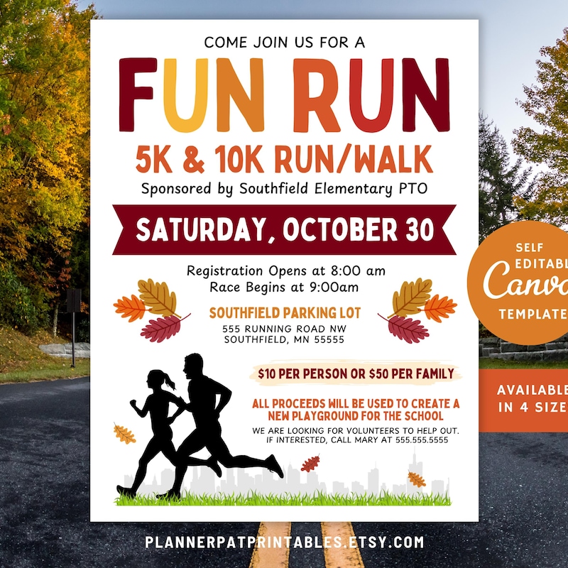 Walk a Thon Flyer - Etsy