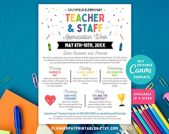 EDITABLE Sports All Star Theme Parent Newsletter Itinerary Flyer for ...