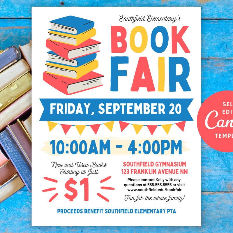 Scholastic Book Fair Posters - Etsy