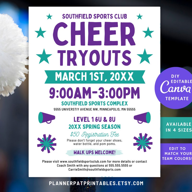 Cheer Flyers - Etsy