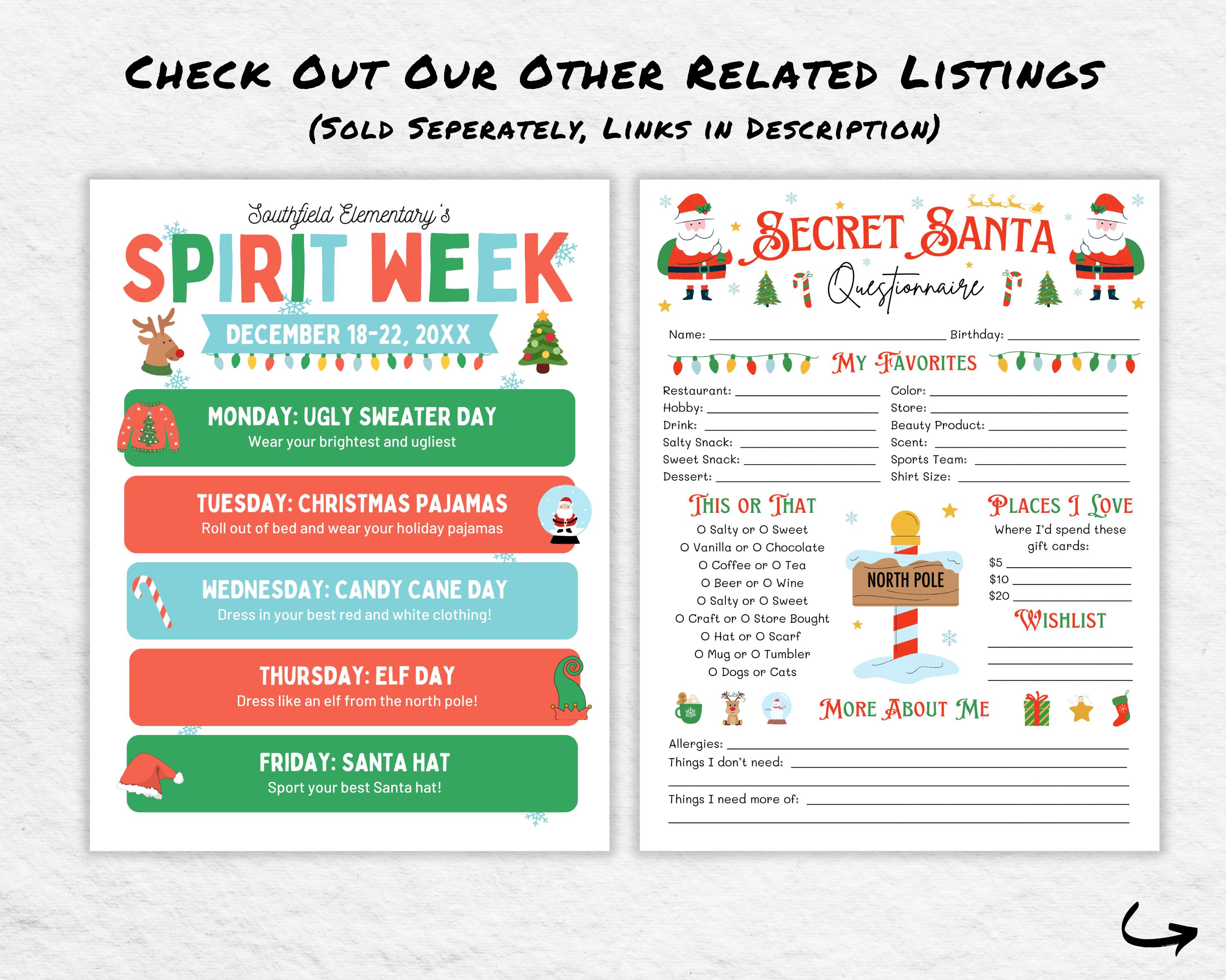 Editable Christmas Class Party Invite, Elementary School Flyer Template ...