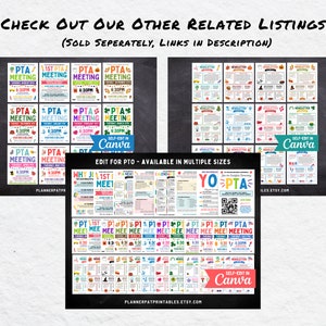 Editable PTO PTA Infographic Flyer | Canva Recruitment Poster Template ...