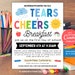 Editable Cheers and Tears Breakfast Flyer Template, Boo Hoo Breakfast ...