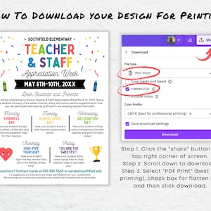 Editable Parent Newsletter Itinerary Flyer for Teacher & Staff ...