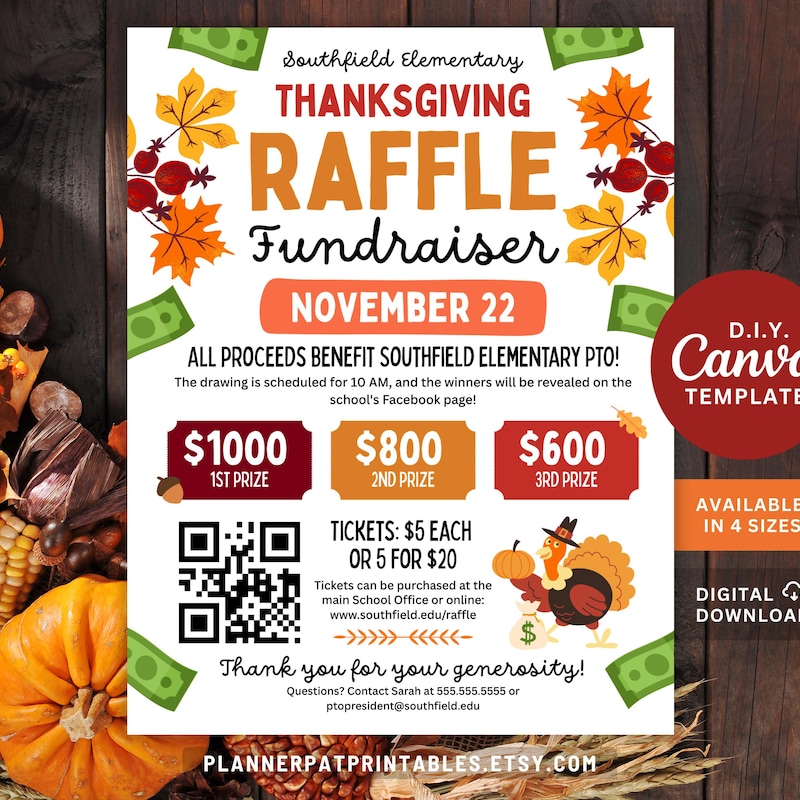 50/50 Raffle Sign - Etsy