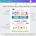 Summer BBQ Potluck Flyer Editable Template, Community BBQ Cookout ...