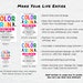 Editable Color Run Flyer Printable, Colorful 5k 10k Run Walk Invitation ...