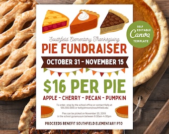 Community Thanksgiving Dinner Flyer Fall Event (Download Now) - Etsy