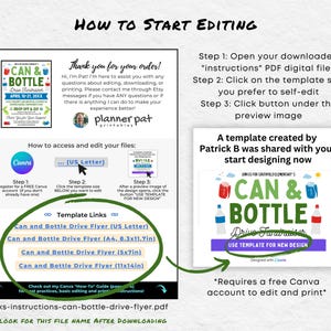 Editable Can and Bottle Drive Flyer: Recycling Fundraiser Canva ...