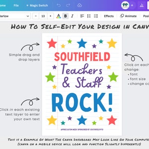 Editable School Appreciation Poster Bundle for Teacher & Staff ...