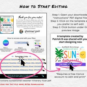 Editable Beach Theme Teacher & Staff Appreciation Sunsational Itinerary ...