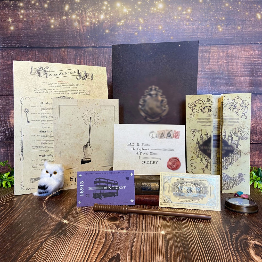 Personalized Wizardry Acceptance Letter Gift Invite School Witchcraft ...