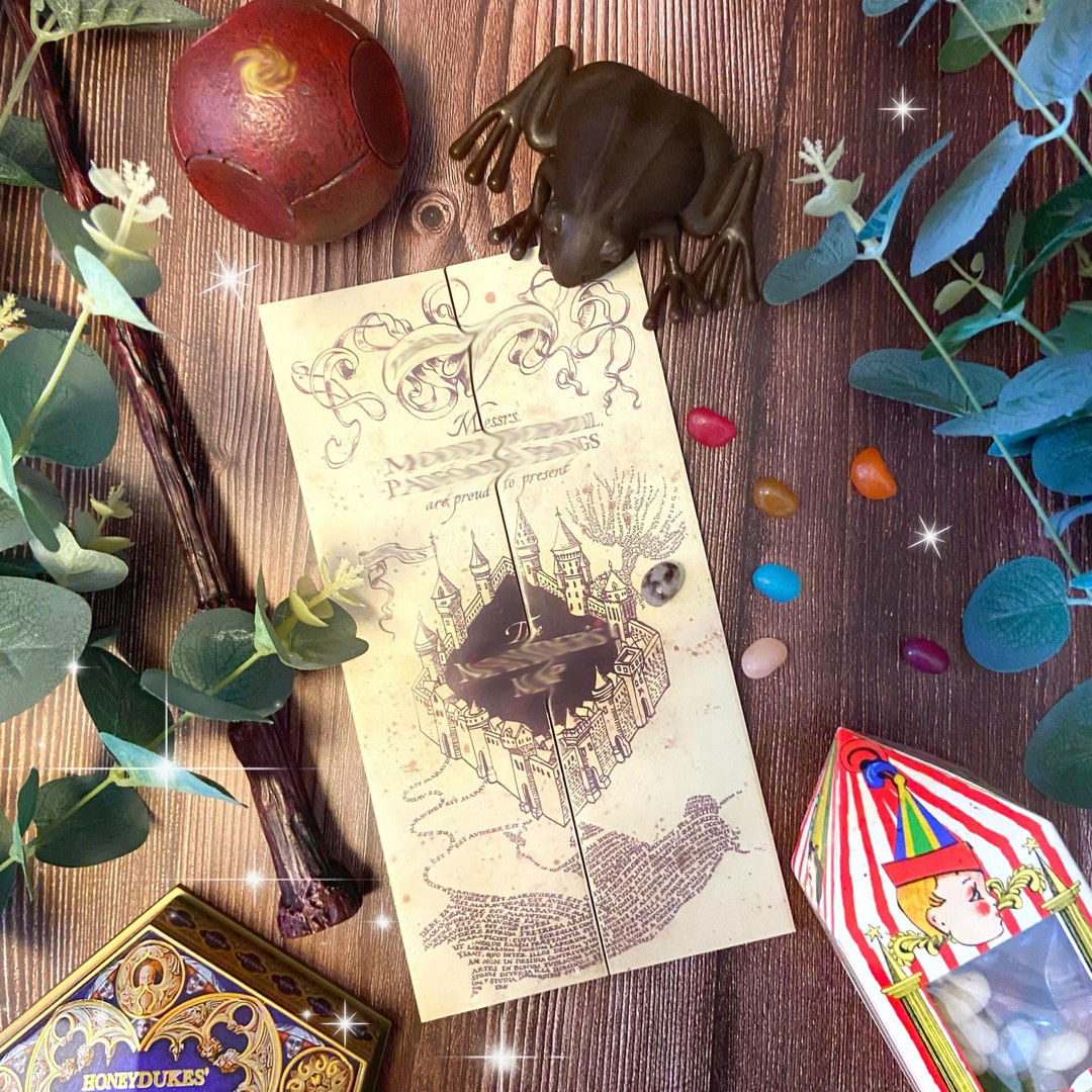 Marauders Map, Magic School Wizardary Map - Etsy