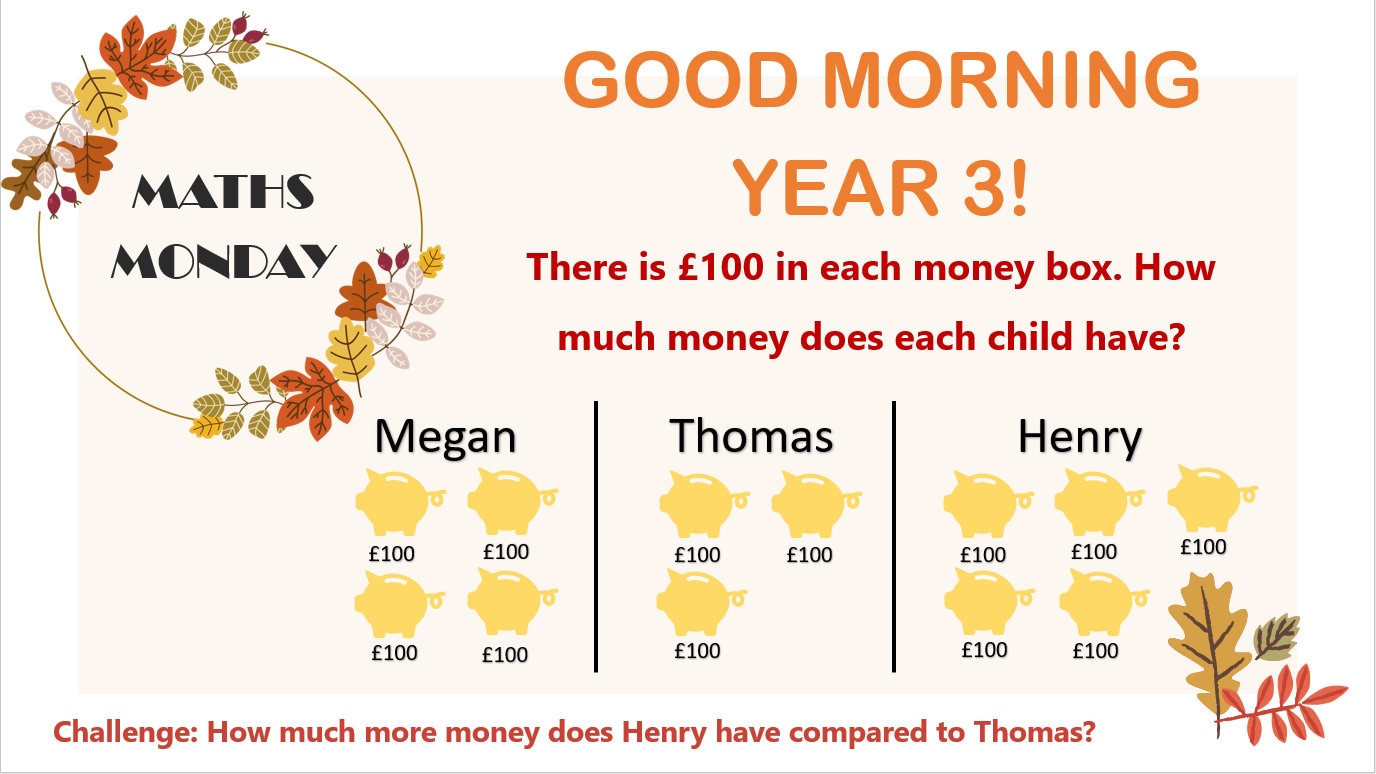 KS2 Kick-starts Autumn 1 Early Morning Tasks Year 3 - Etsy UK